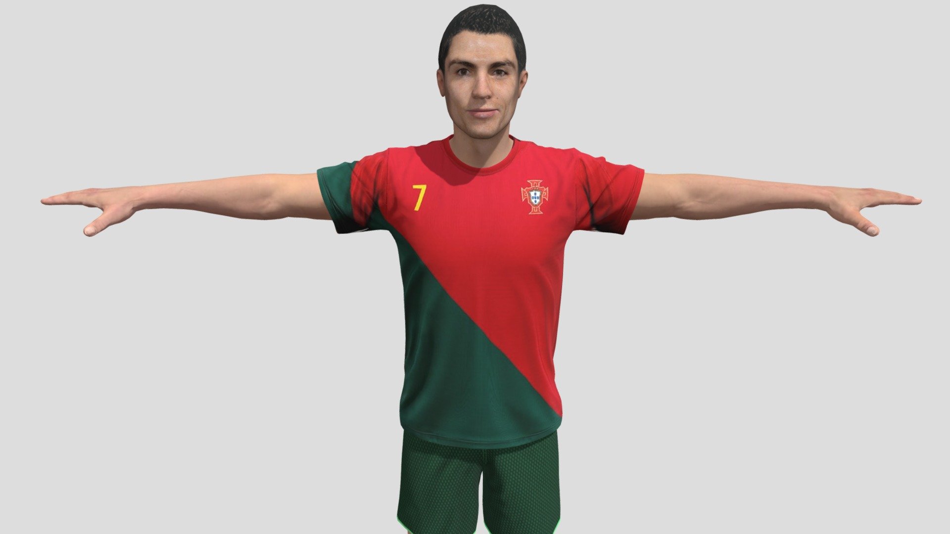 Cristiano Ronaldo 3d model - Download Free 3D model by Peter Charles ...
