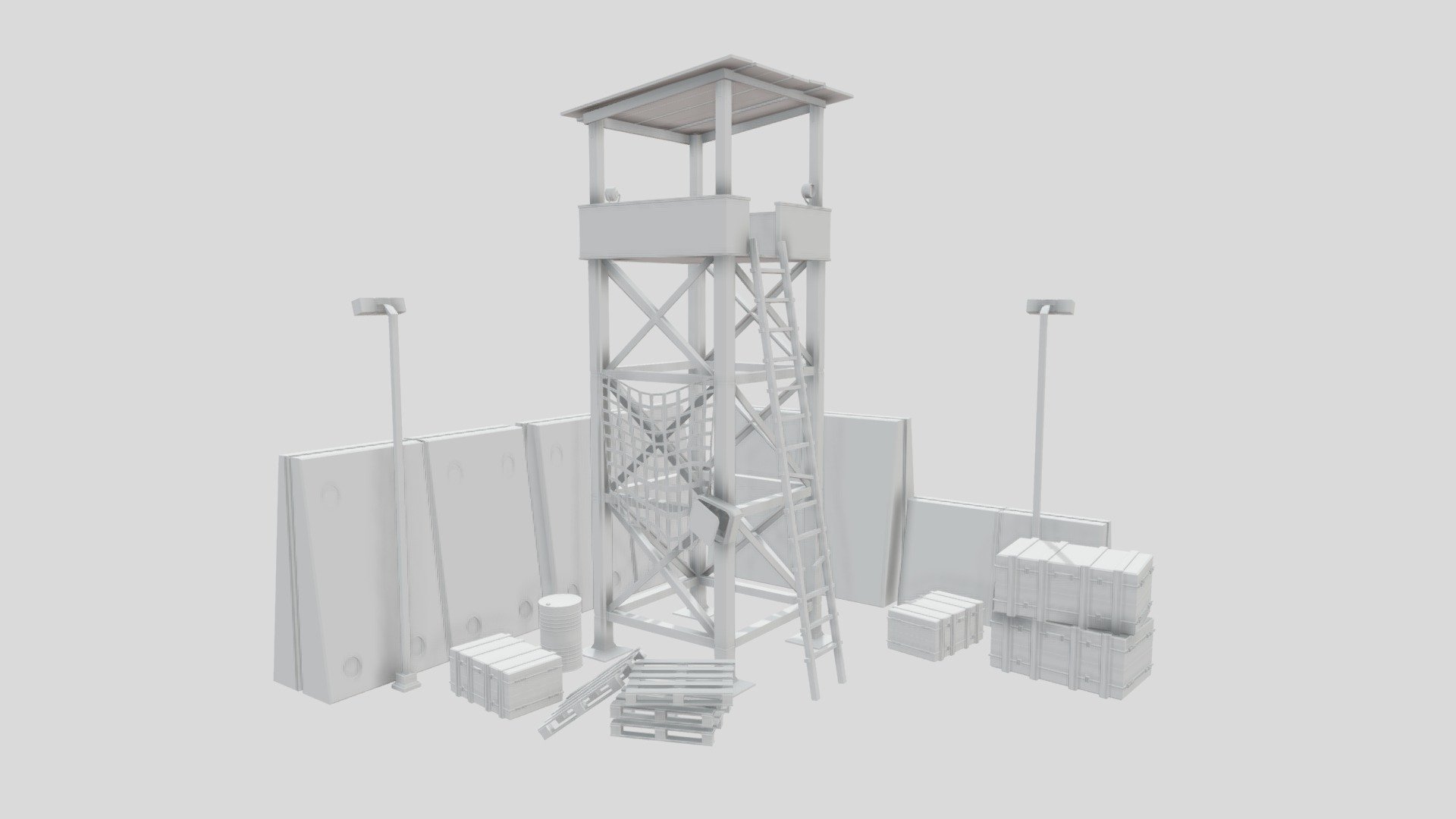 Military Set 01(LowPoly) - Download Free 3D model by numaan.k99 ...