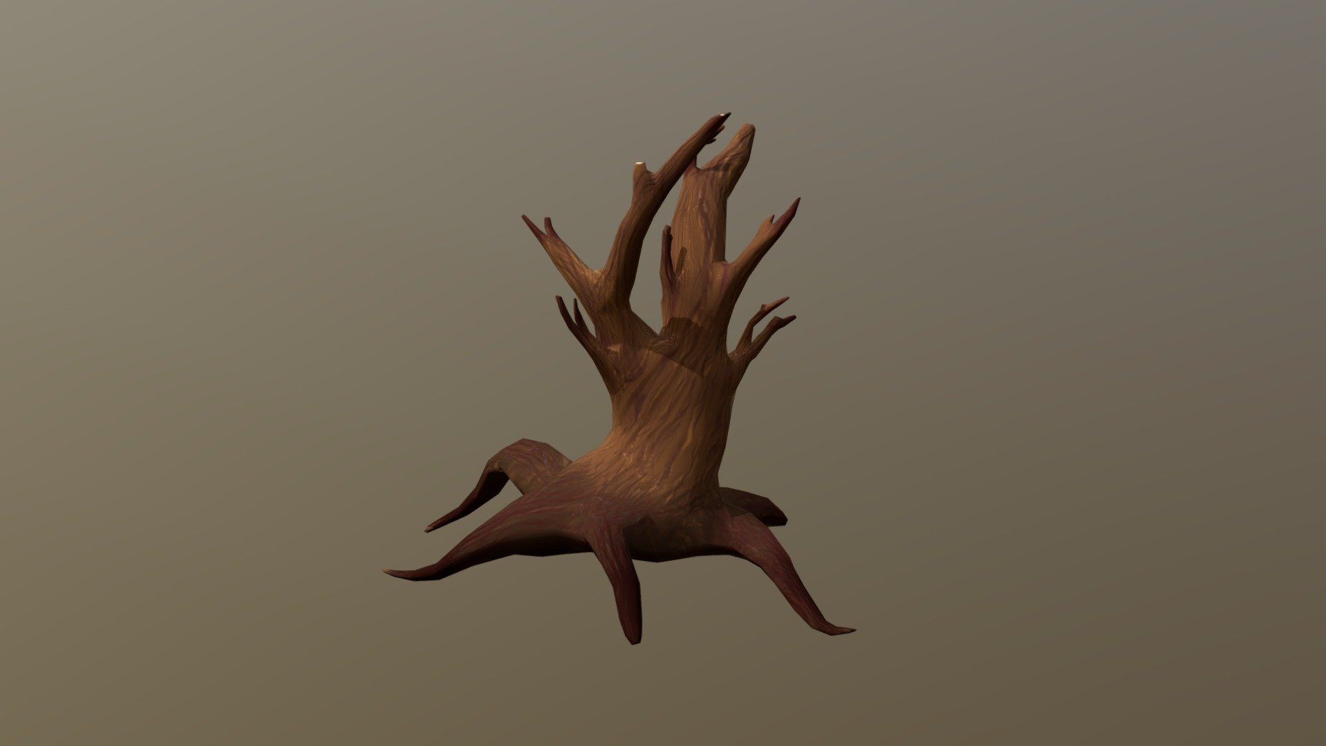 Toon Gnarly Tree - 3D model by portwindyroad [94b968a] - Sketchfab