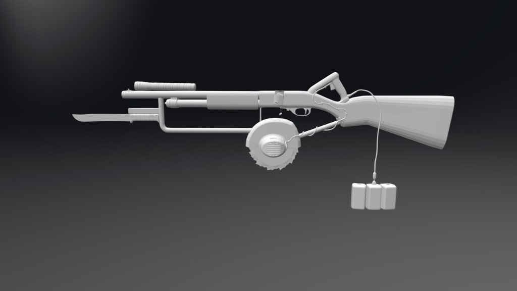 Export Gun (High Poly Version) WIP - 3D model by lilydunngameart ...