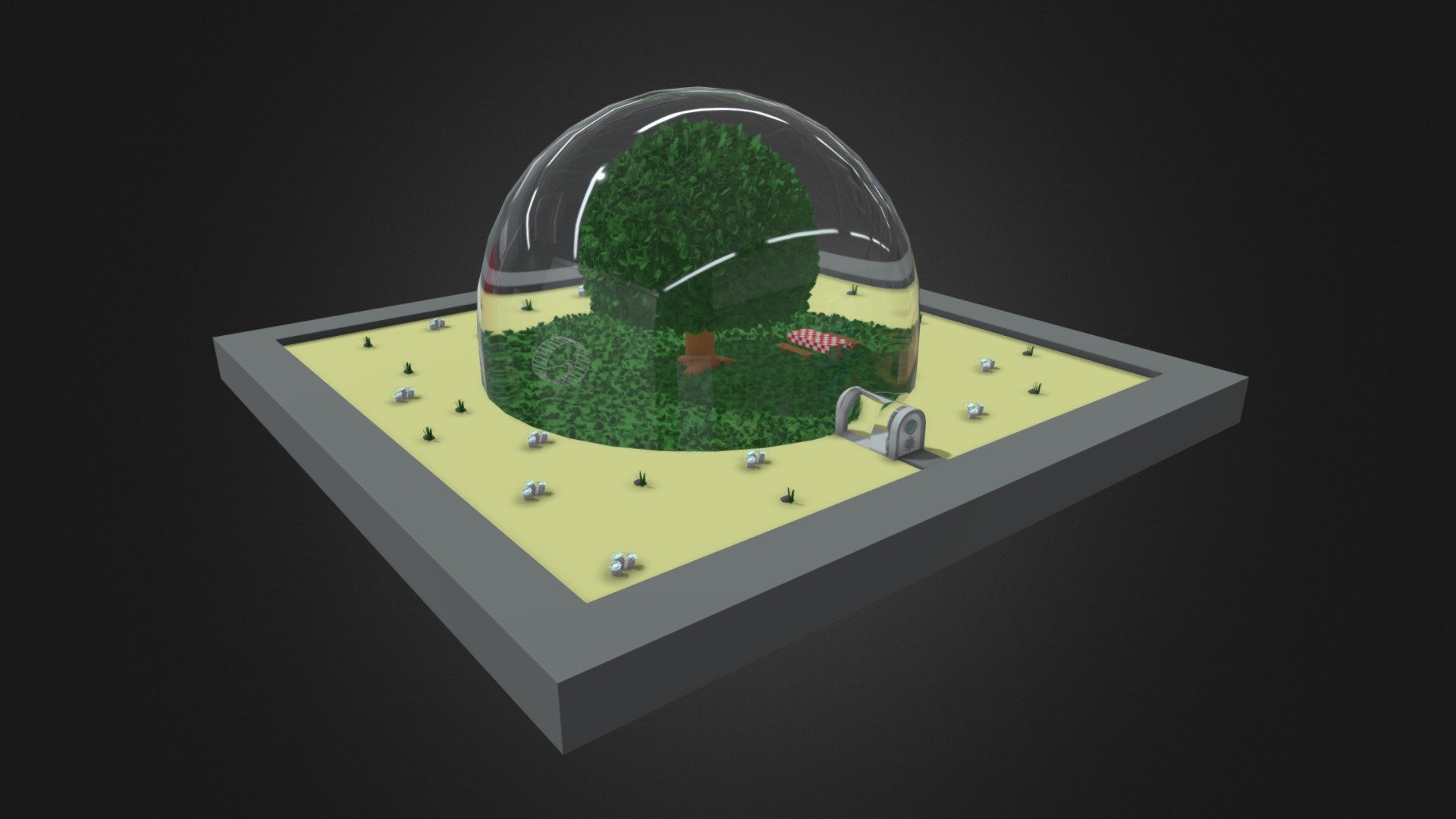 Sandy Tree - Download Free 3D model by fatkhurrohman [94ba060] - Sketchfab