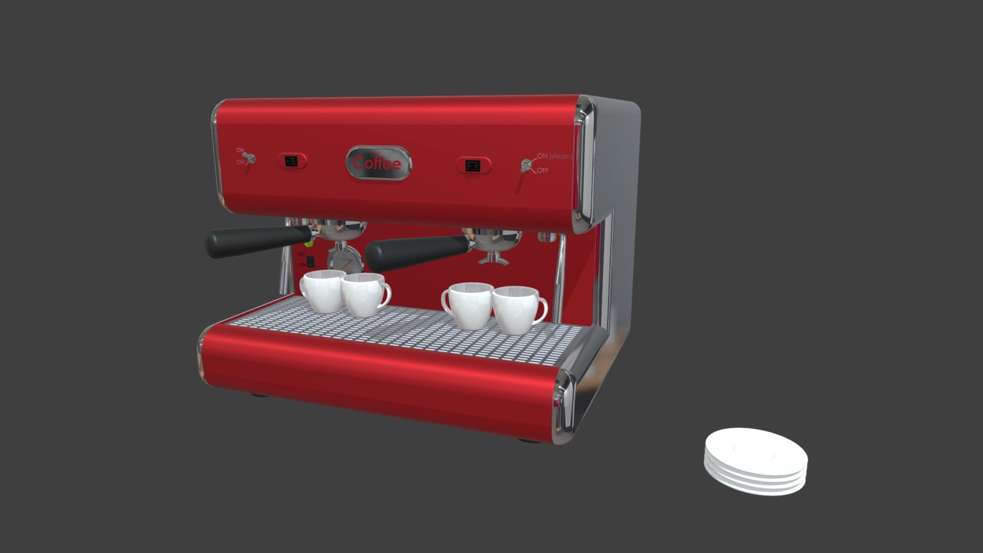 Coffee Machine - Buy Royalty Free 3D model by 3DDomino [94ba397 ...