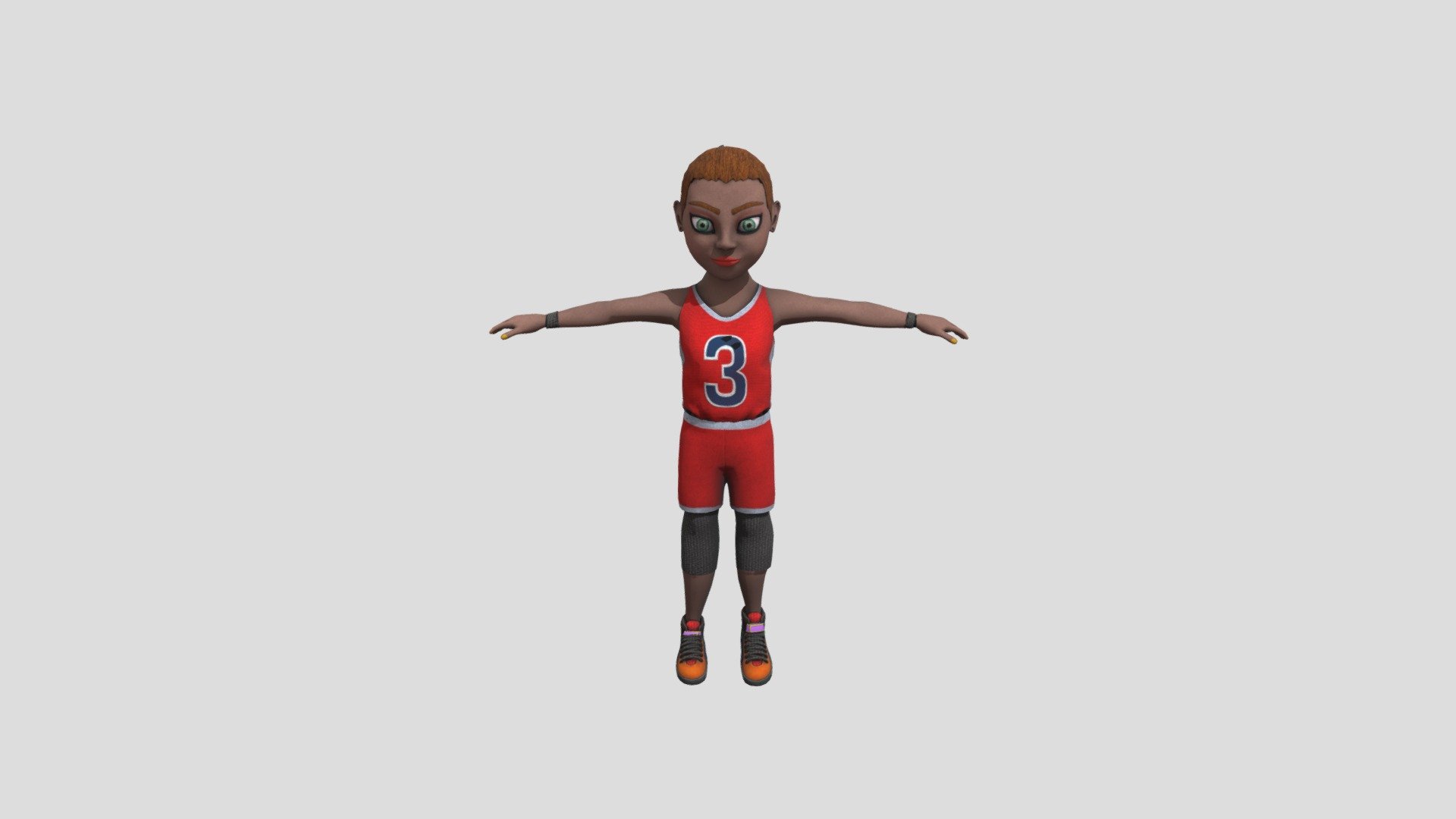 Basketball Girl Player 3 - 3D model by creative.avl [94be57e] - Sketchfab