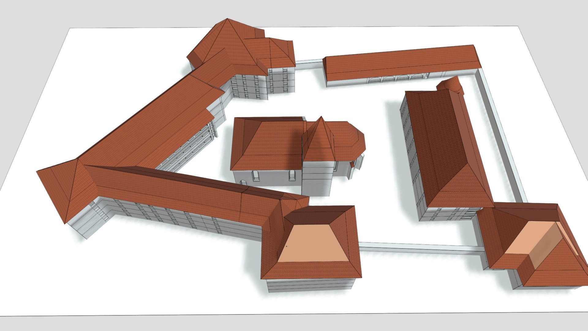 Stropkovsky Hrad OBJ - 3D model by KLASTORISKO carthusian monastery ...