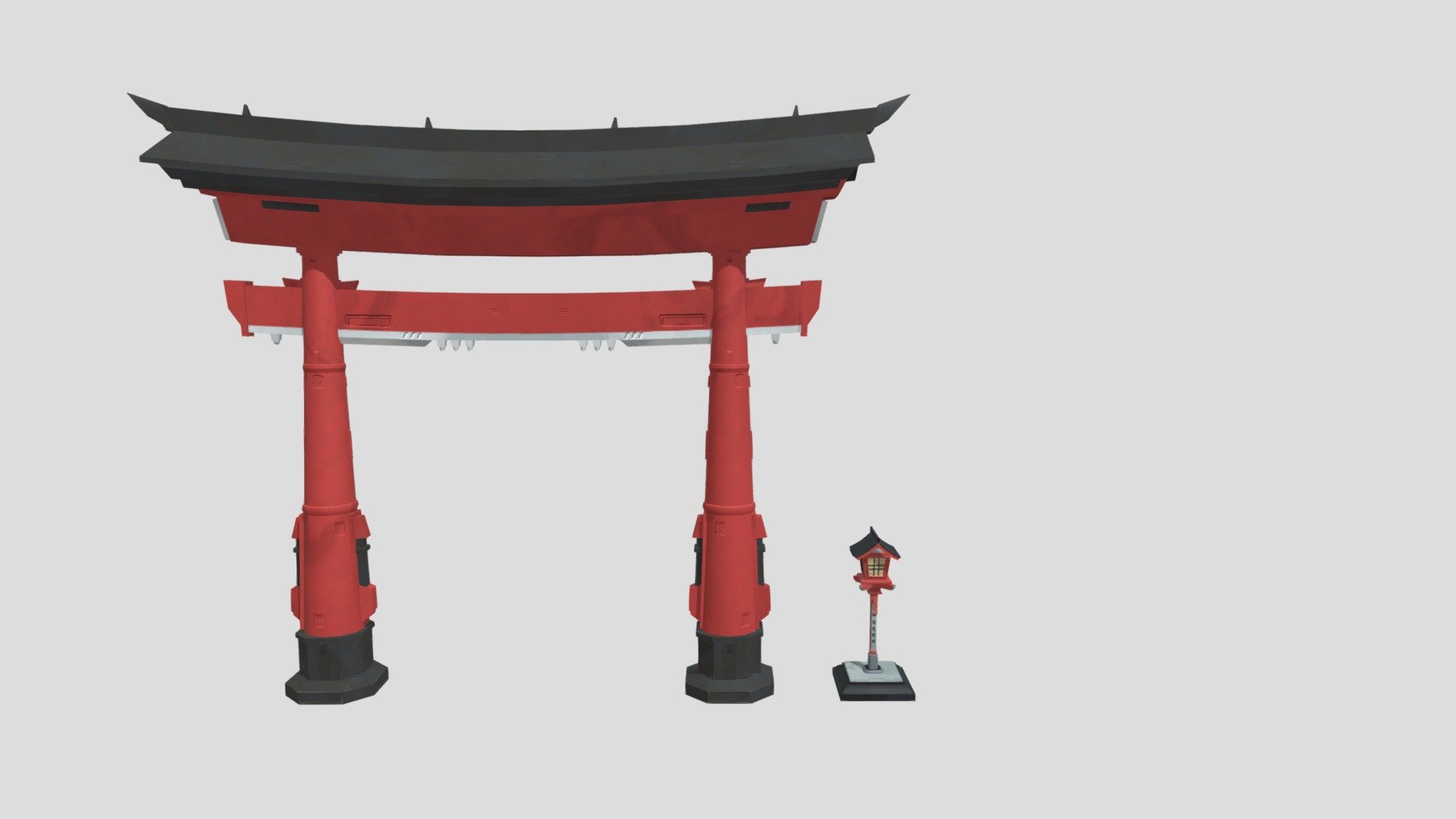 Cyberpunk Shrine Torii - 3D model by pitchayamaha [94c1aff] - Sketchfab
