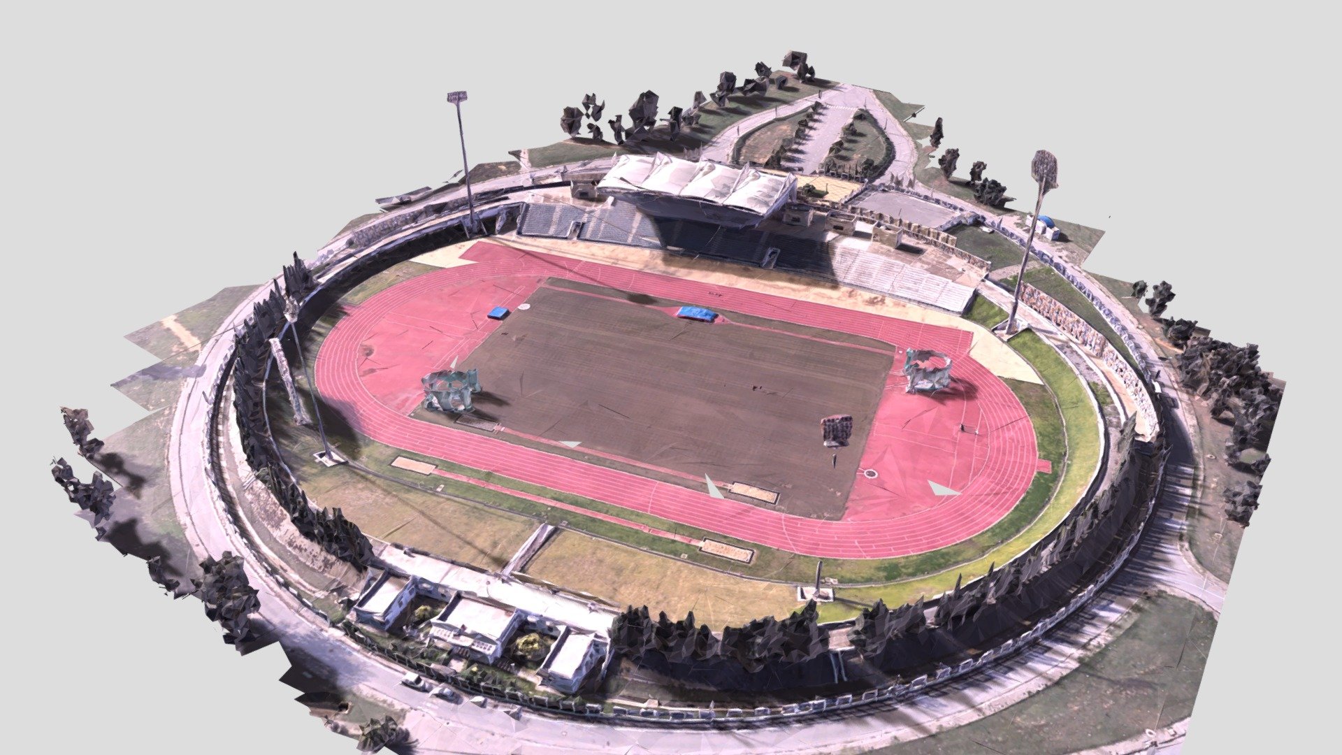 Stade Olympique d'Athlétisme de Rades - Download Free 3D model by حسان ...