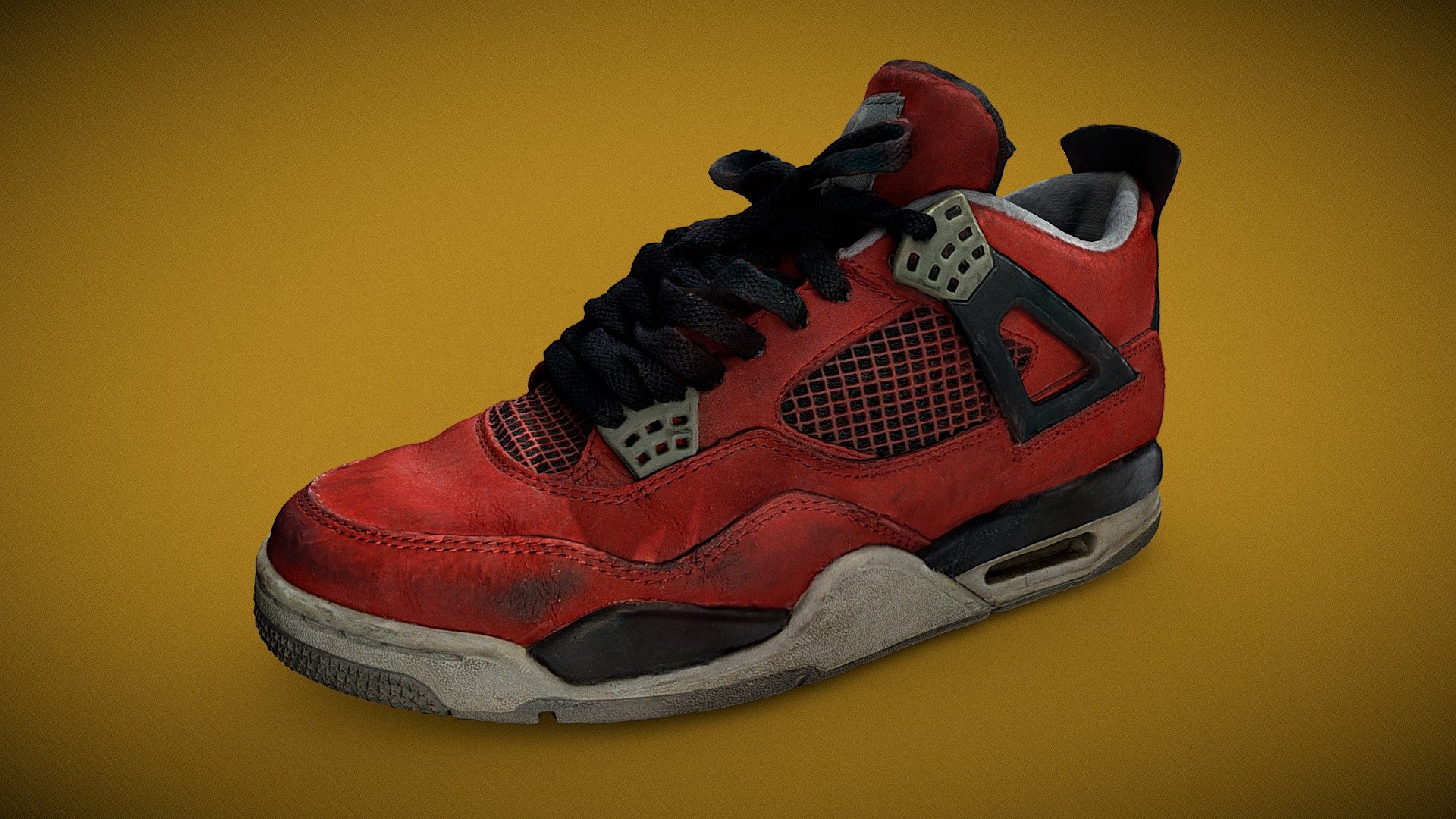 Nike Air Jordan 4 Retro Toro Bravo - Buy Royalty Free 3D model by meta ...