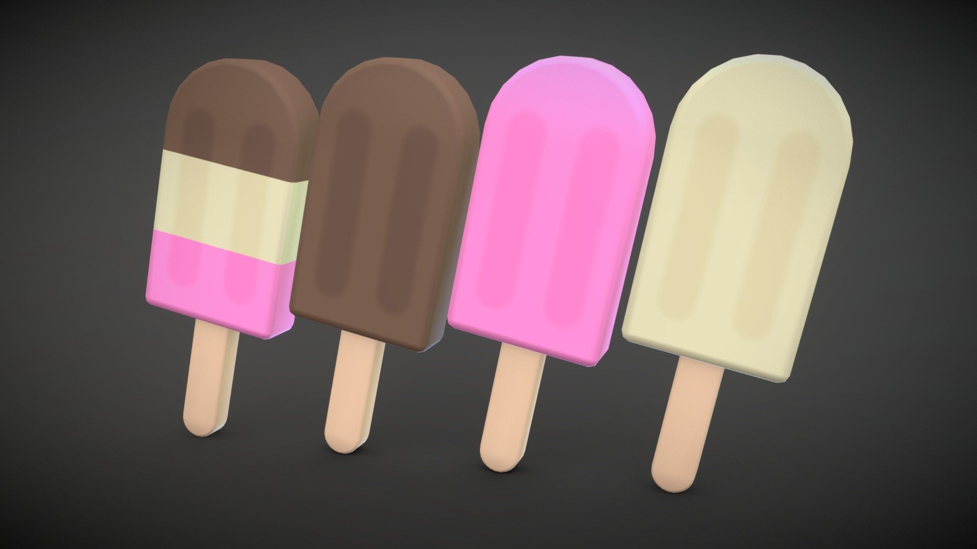 Popsicle 01 (Sweet Pack #01) - Buy Royalty Free 3D model by ...