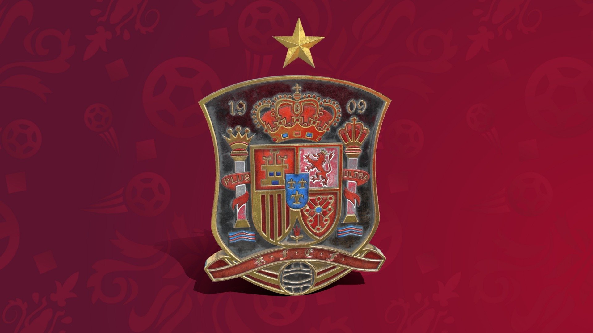 Spain National Team 3D Badge - 3D model by degoverse [94c680f] - Sketchfab