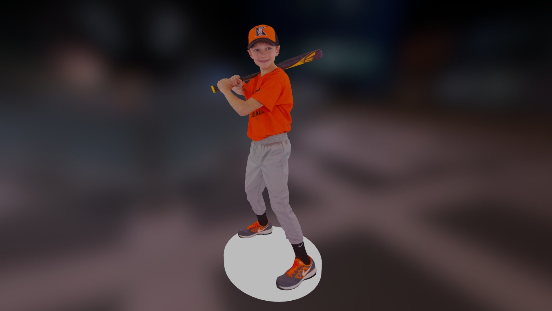 Wills Aiden at Bat - 3D model by bradh [94c91b2] - Sketchfab