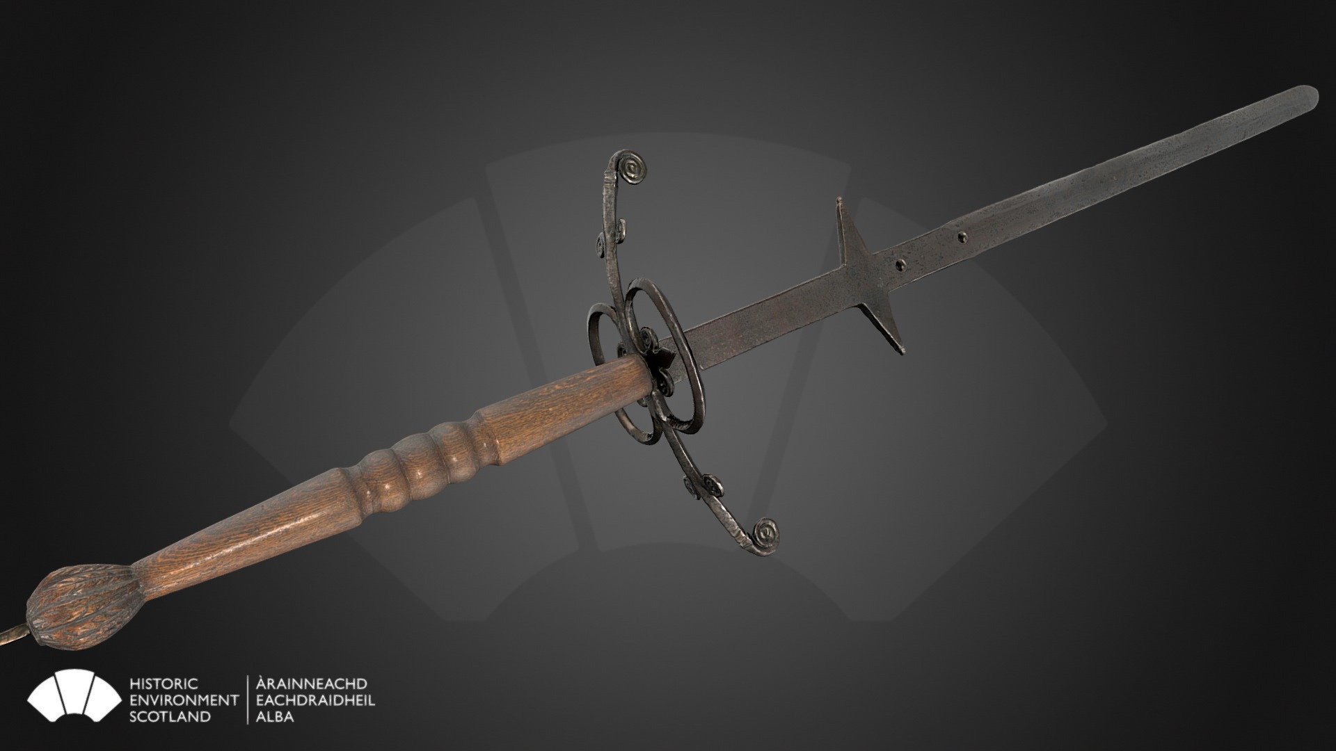 Two-handed Sword, Edinburgh Castle - 3D model by Historic Environment ...