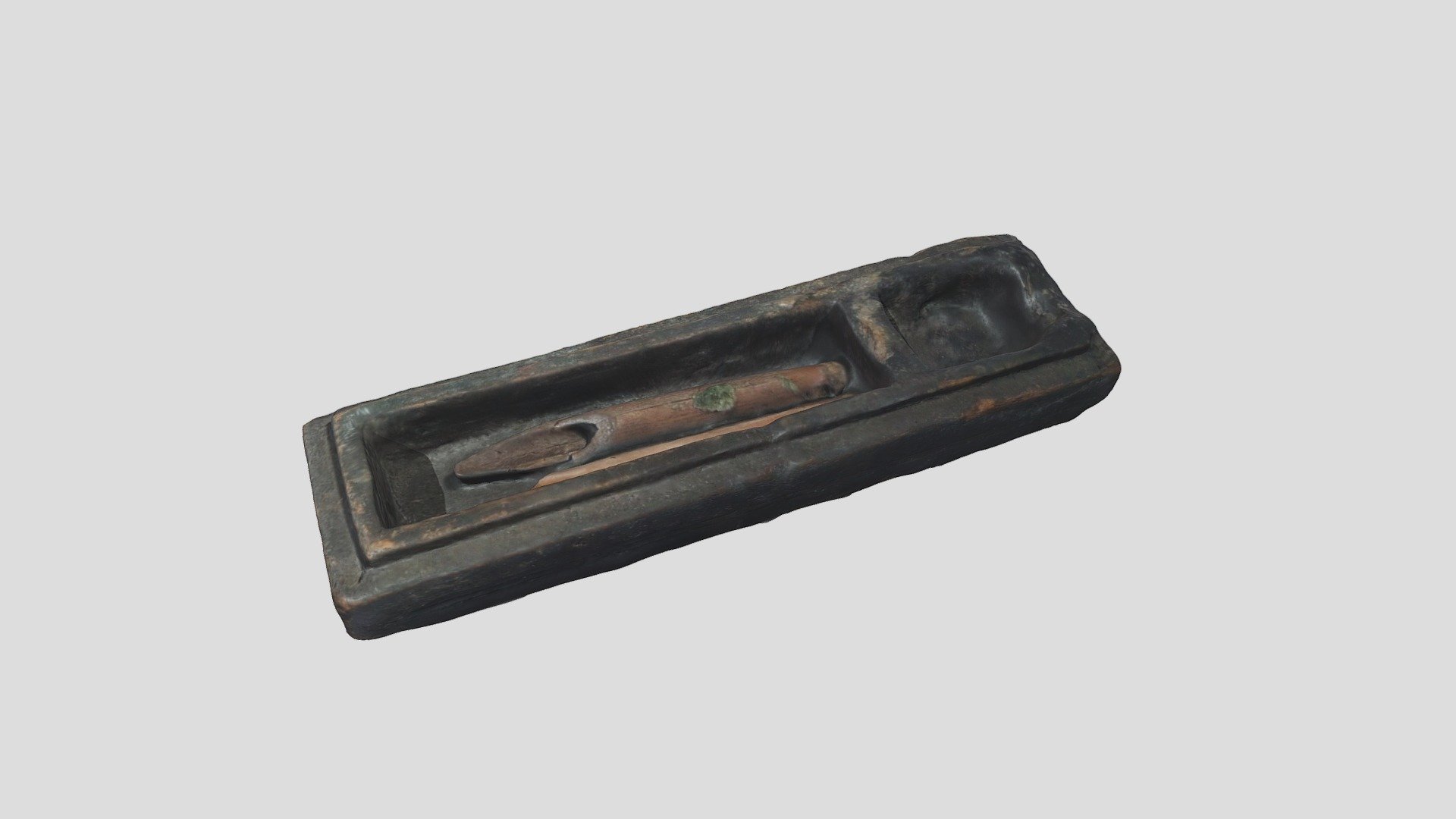 Ancient Egyptian scribe's box - Download Free 3D model by Kirklees ...