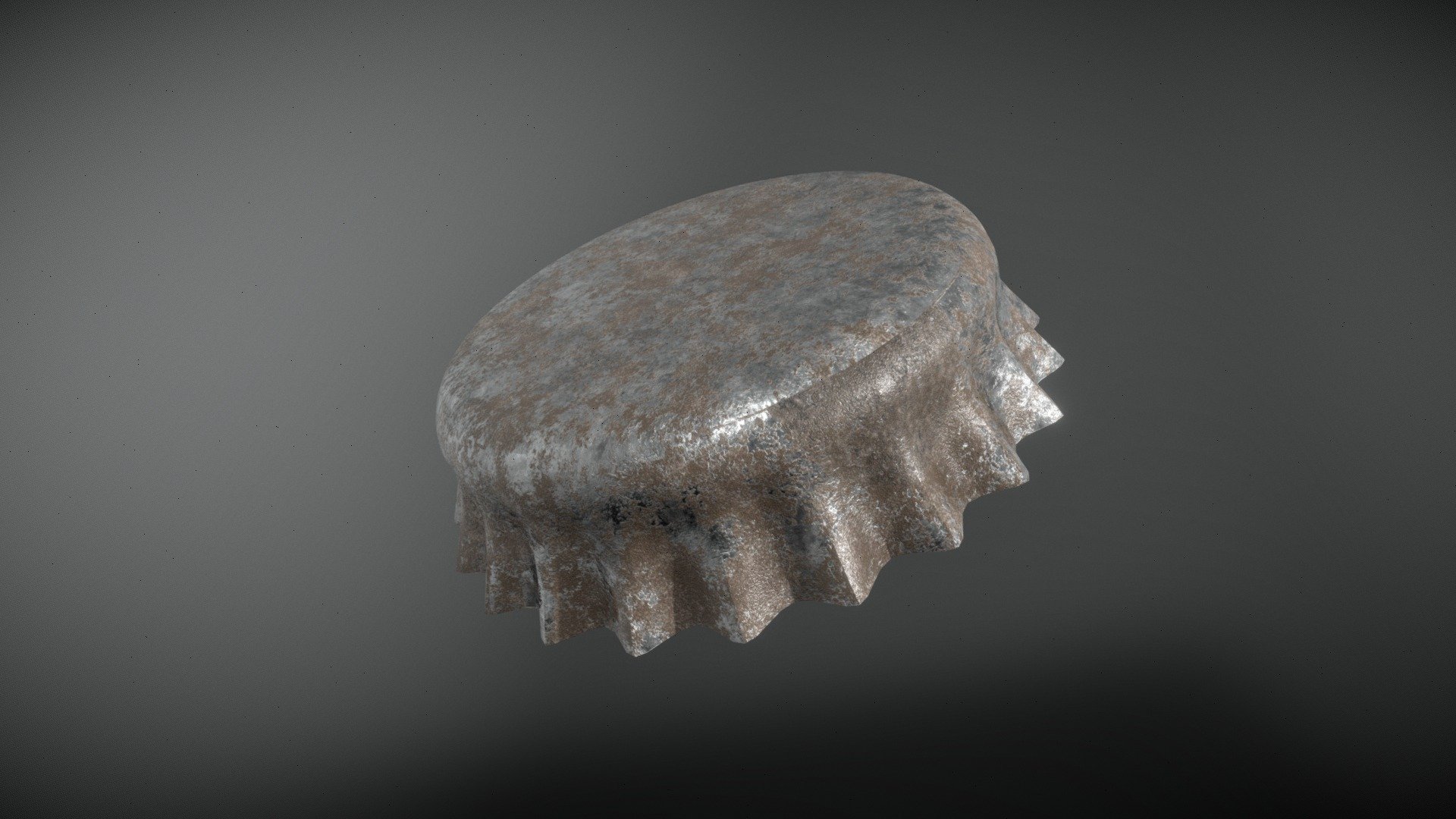 Realistic Old Rusty Bottle Cap - Download Free 3D model by Toji (@toji ...