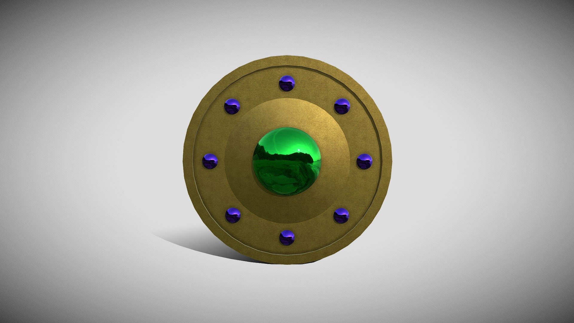 Decorative Round Shield - Download Free 3D model by Shawn Moore 3D ...