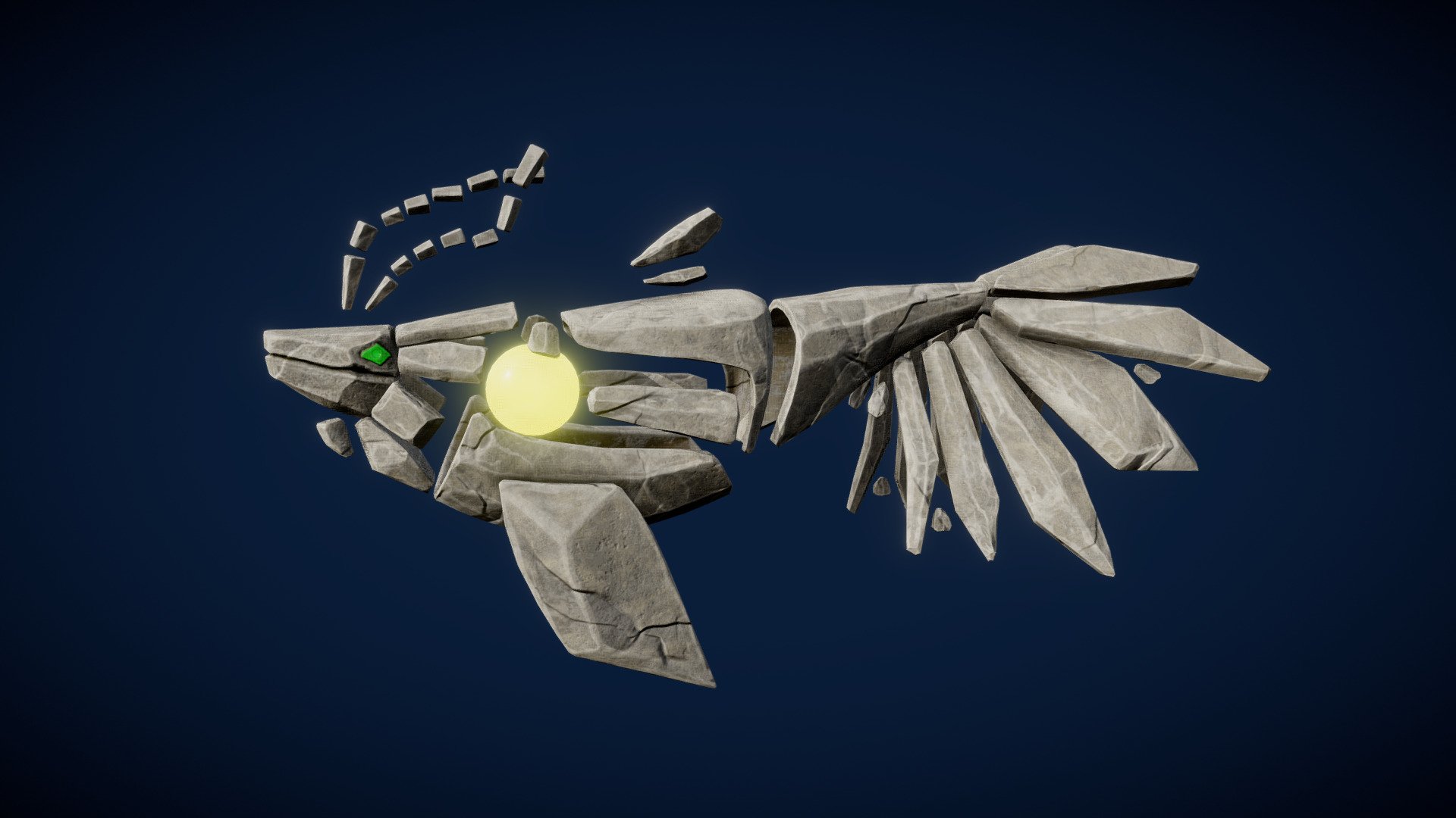 Big Stone Fish - 3D model by Artur Jones (@arturjones) [94ce94a ...