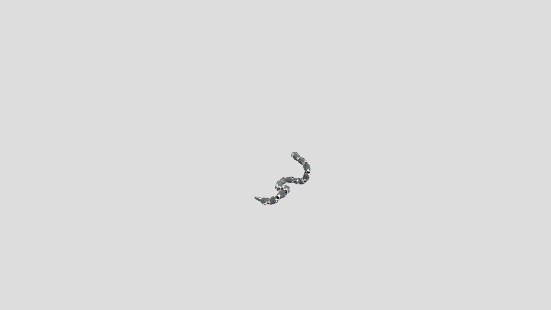Fully textured, rigged and usable Robot-snake! - Download Free 3D model ...