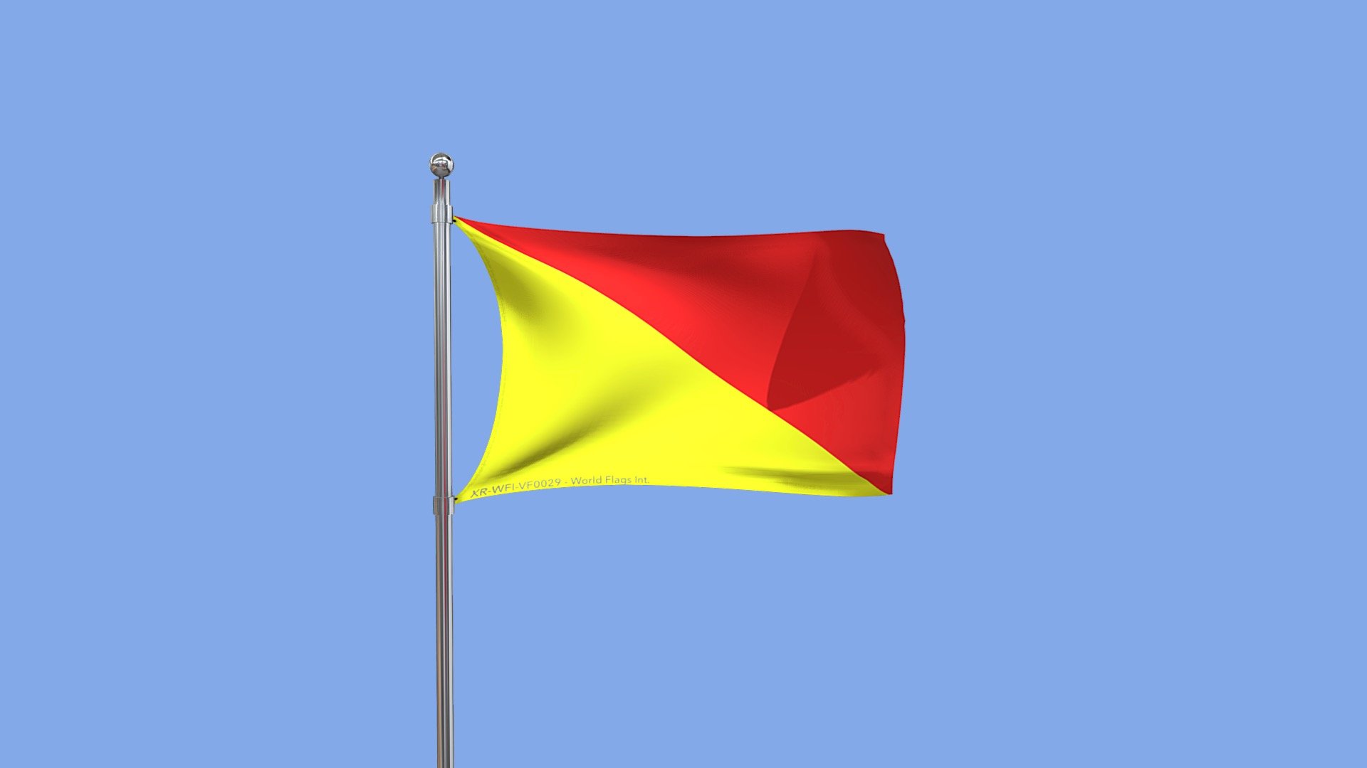 Flag Marine Code Oscar WFI-vf0029 - 3D model by World Flags ...