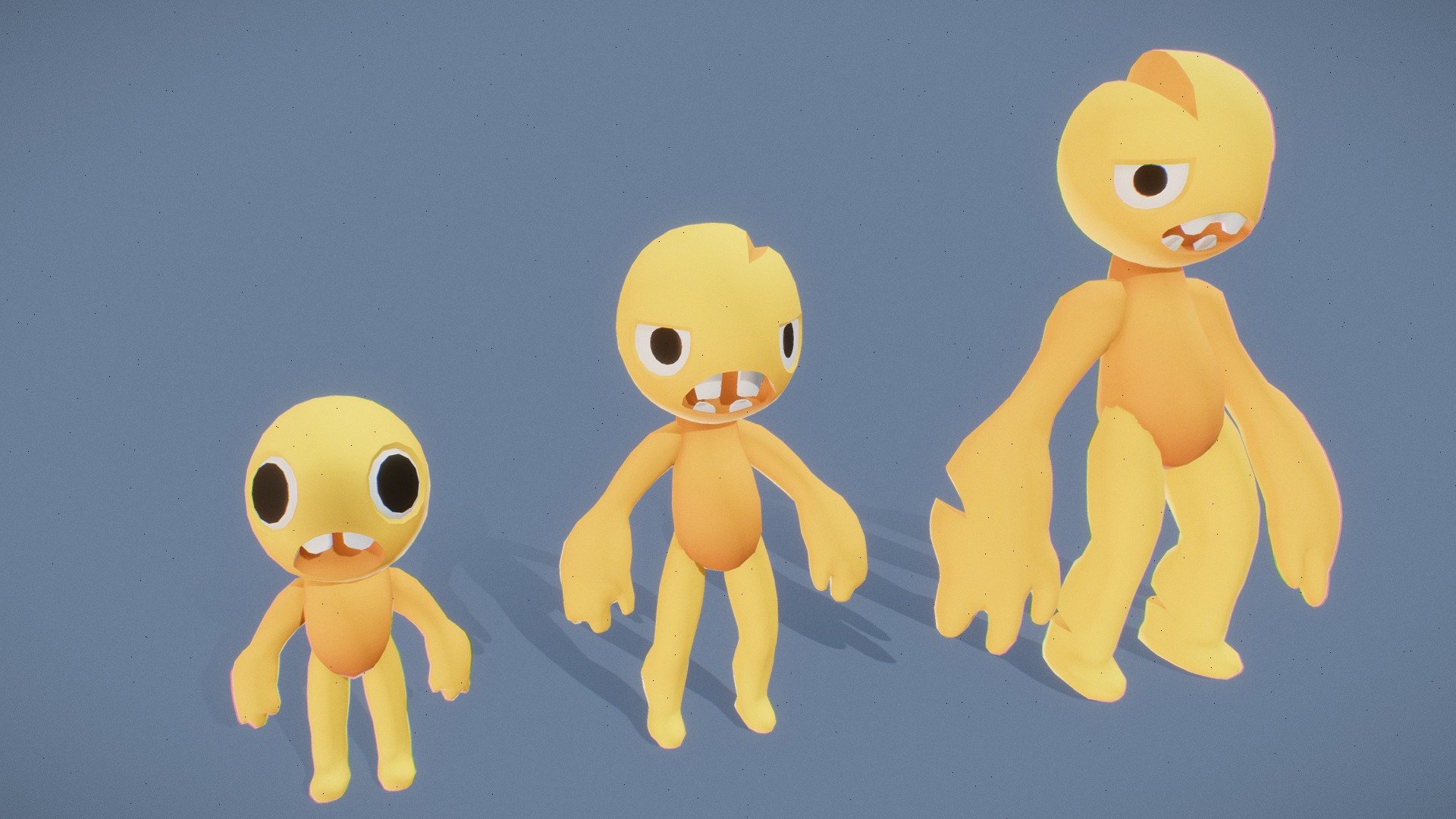 Cartoon Characters - Cheesy Warriors - Buy Royalty Free 3D model by ...