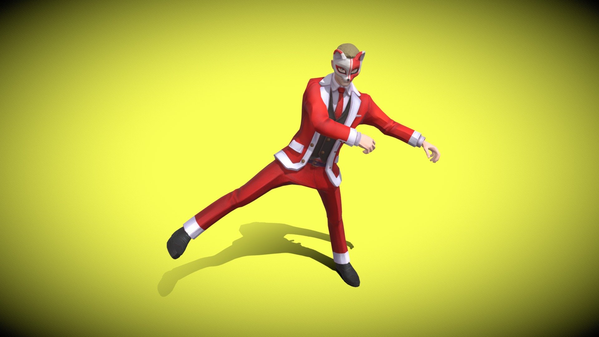 Mime Pulling Rope Animated Character - Download Free 3D model by ...
