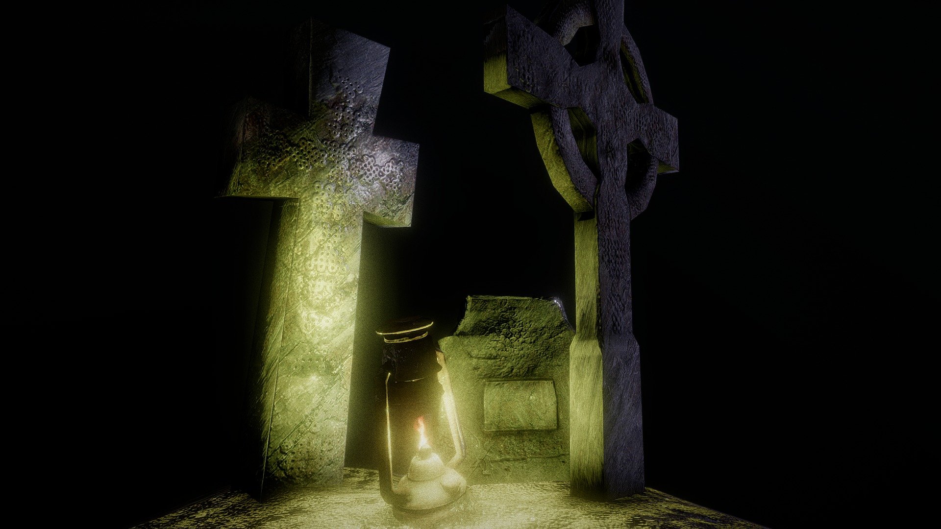 cemetery - 3D model by kamilsiberian [94d9b8b] - Sketchfab