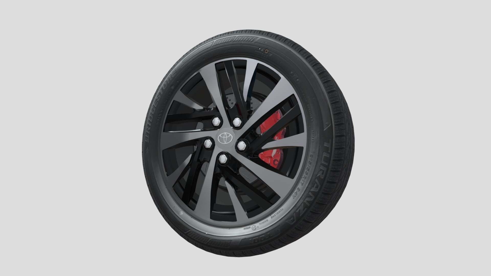 Toyota Alloy Wheel - 3D model by vidhanchalke10 [94dd212] - Sketchfab