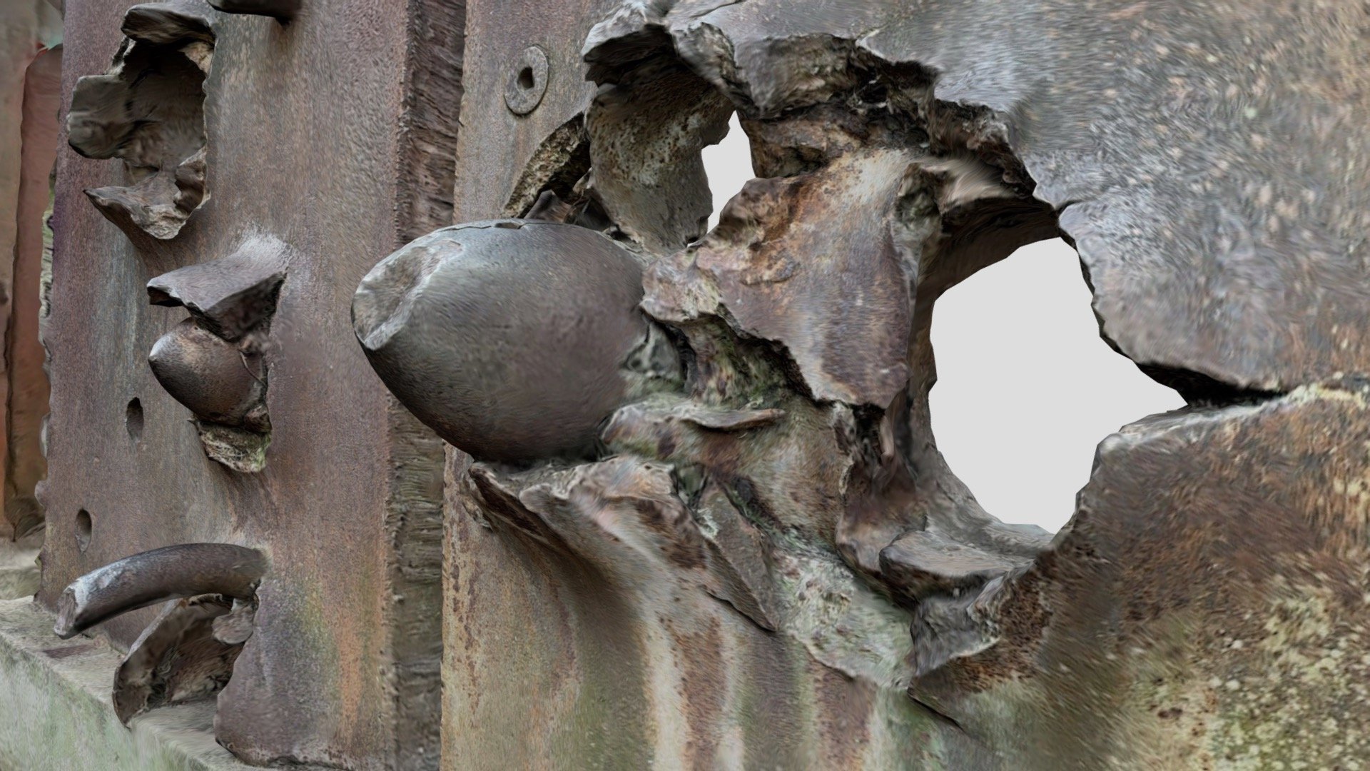 Cannon_impact_holes [MR PHOTO SCAN] - Buy Royalty Free 3D model by ...