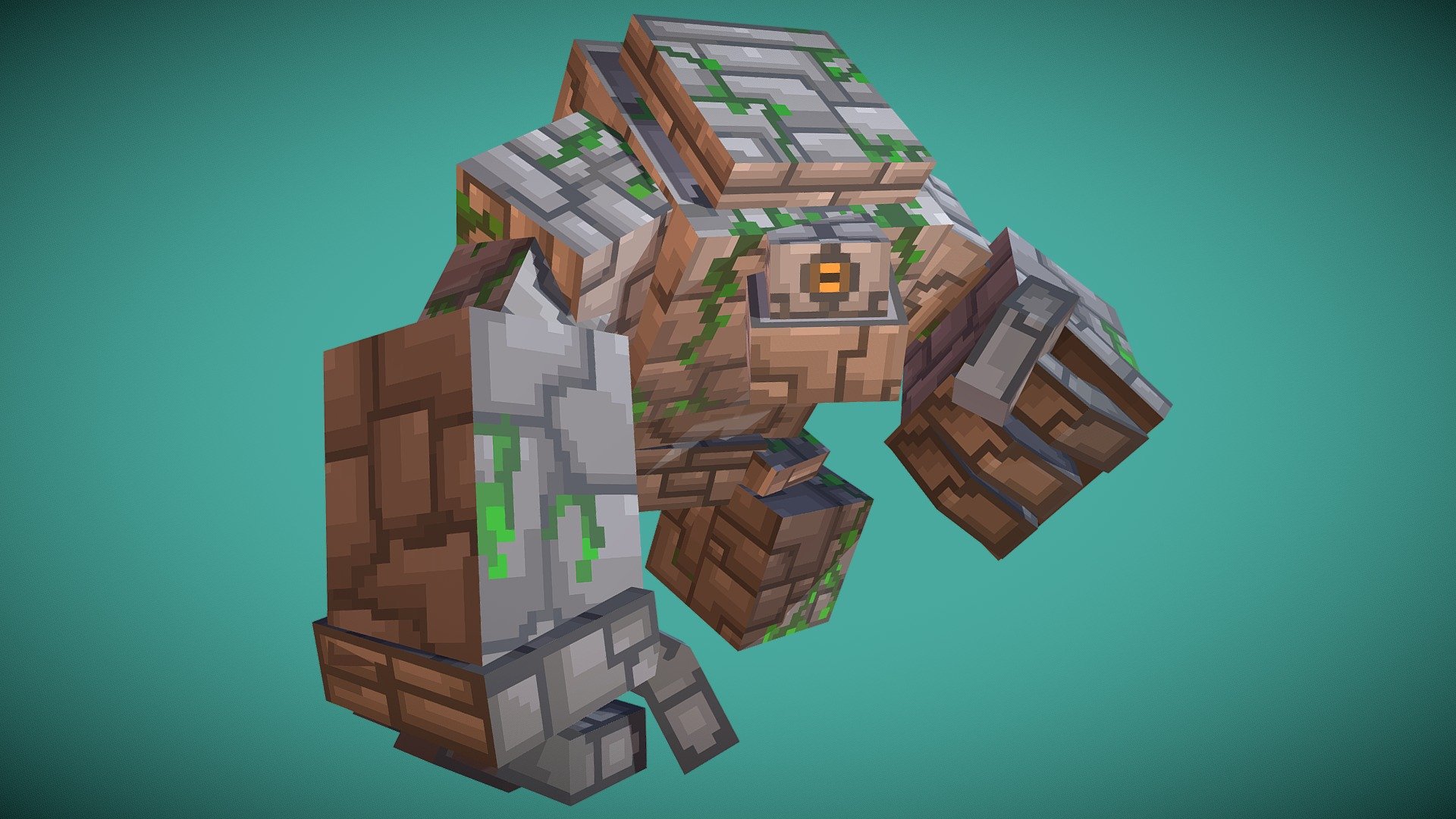Mossy Golem - 3D model by Veidt1650 [94df367] - Sketchfab