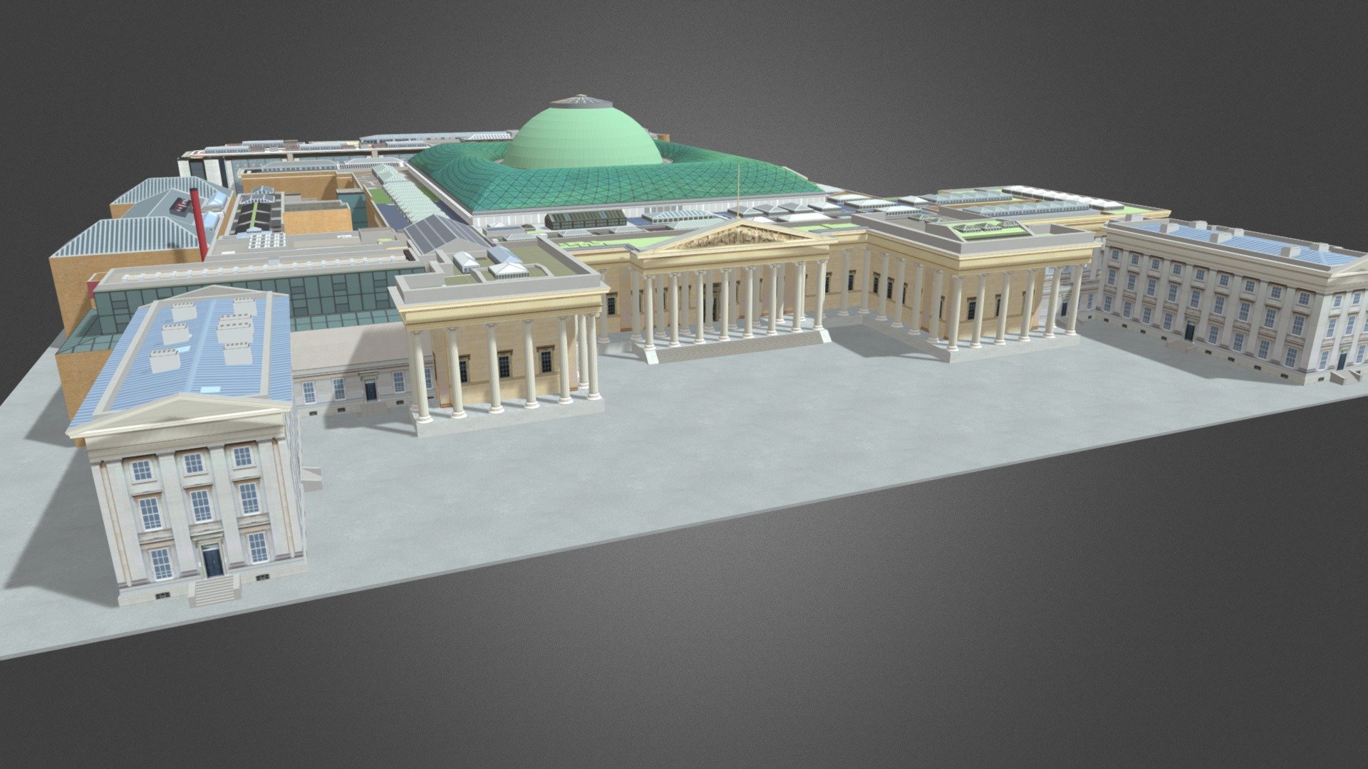The British Museum London Building - 3D model by nuralam018 [94e0fb8 ...