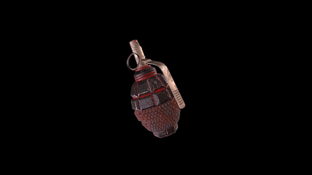 Red Wasp Grenade - 3D model by deviart [94e4a0e] - Sketchfab