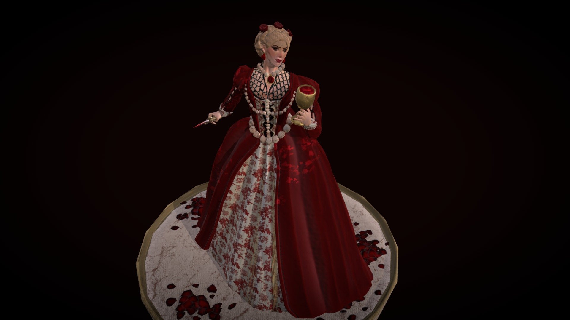 [Student Work] Caterina the murderous courtesan - 3D model by Emeline ...