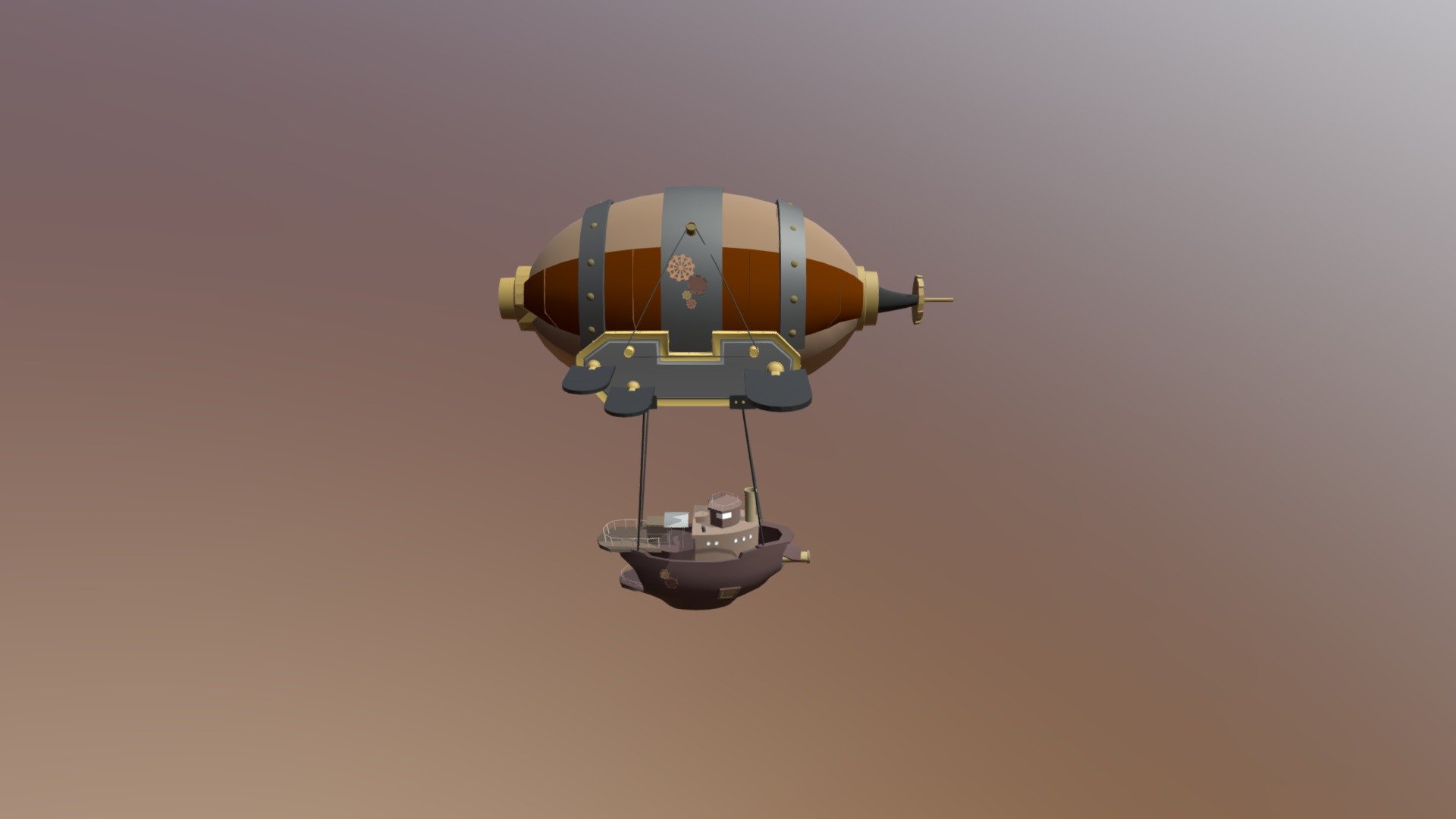 Steampunk Ship - 3D model by ferdc [94e8405] - Sketchfab