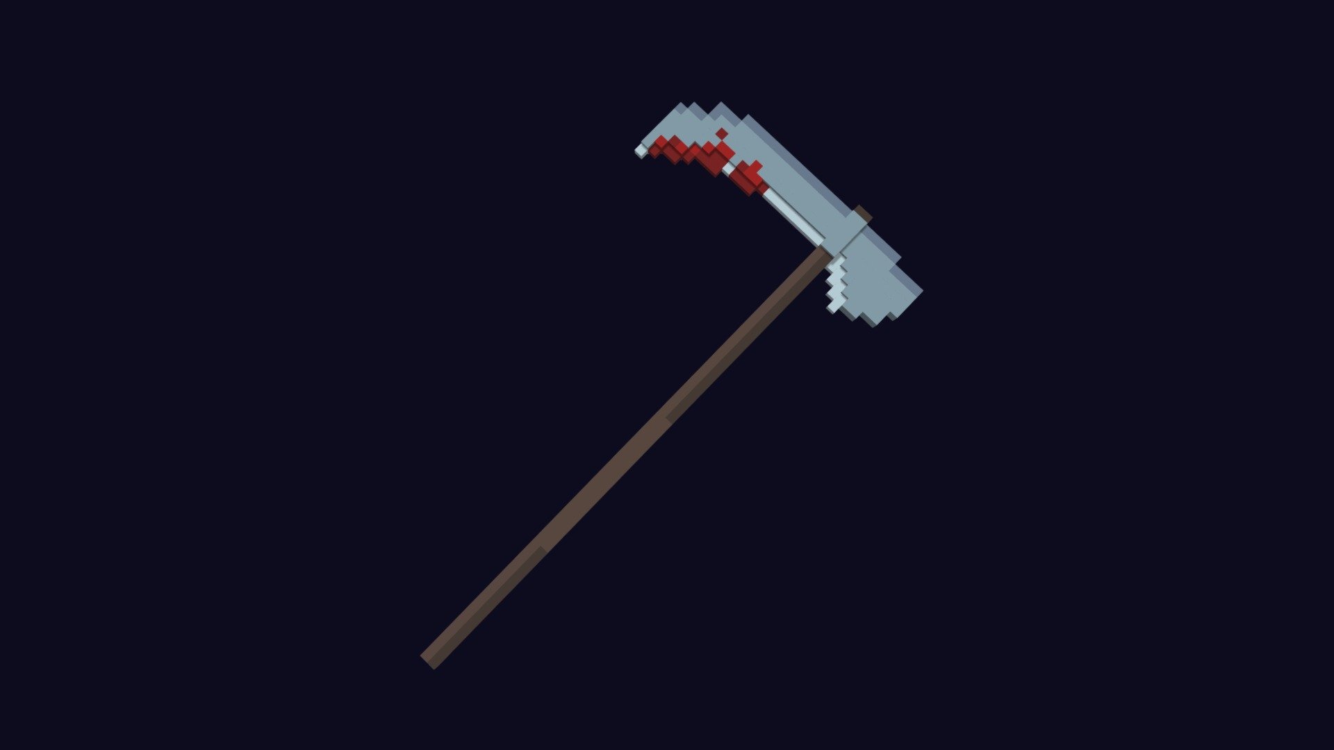 Voxel Scythe 1 - 3D Lowpoly Weapons - Buy Royalty Free 3D model by ...