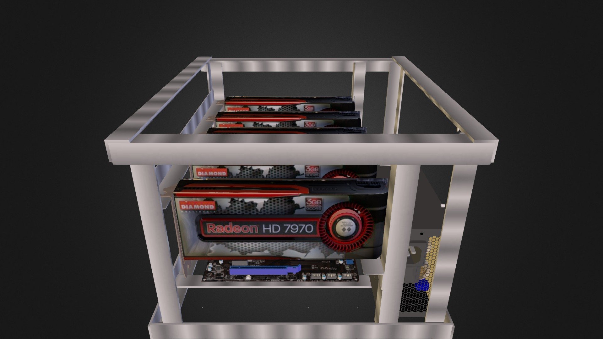 scrypt mining rig - 3D model by hashpuppy [94e9aff] - Sketchfab