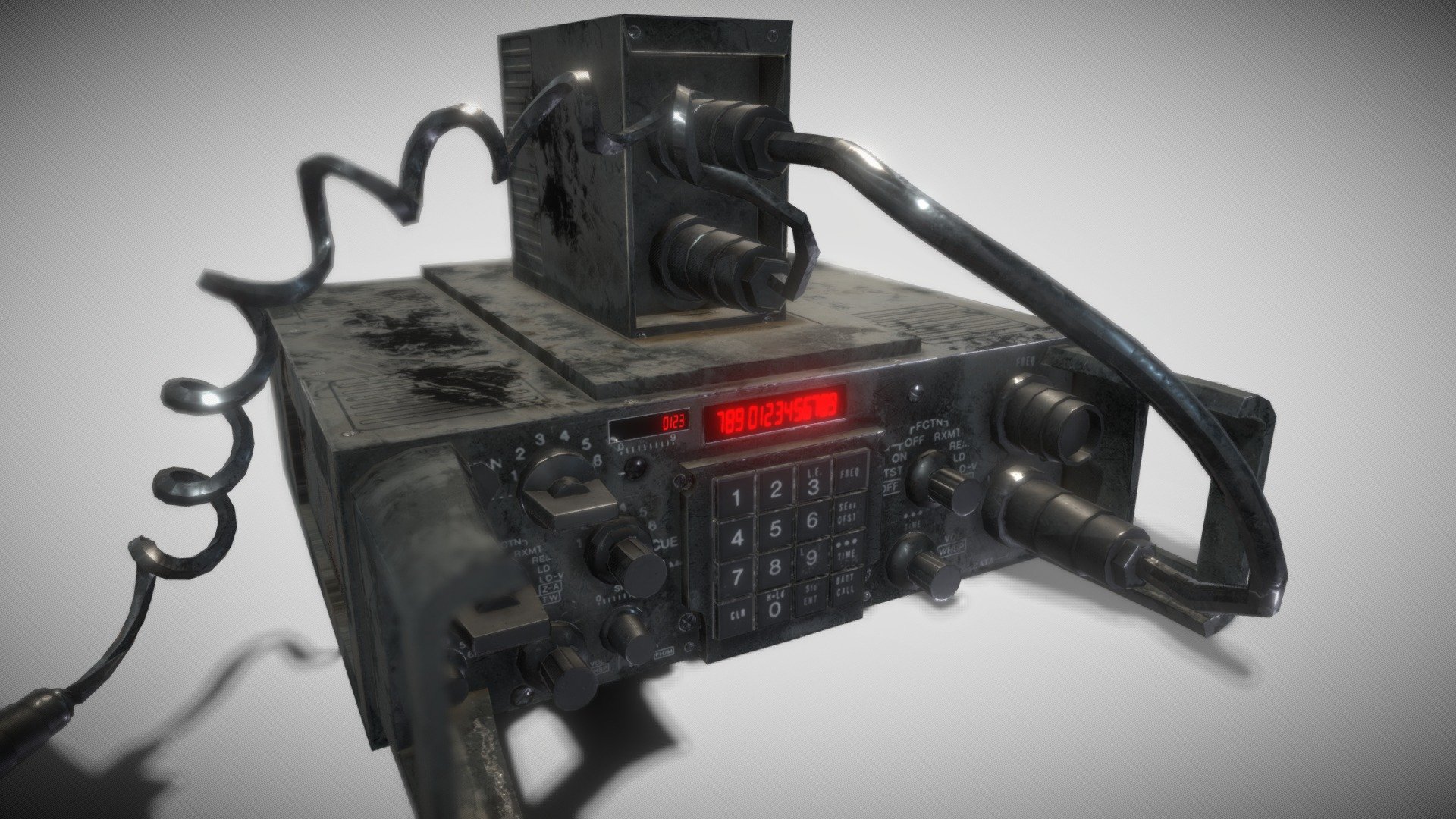 Military Radio Game Ready - 3D model by Airrock [94eaf1e] - Sketchfab