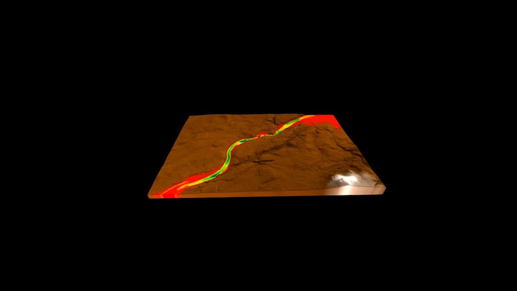 Menai Bridge Bathymetry & OS DTM - 3D model by SEACAMS - Bangor ...