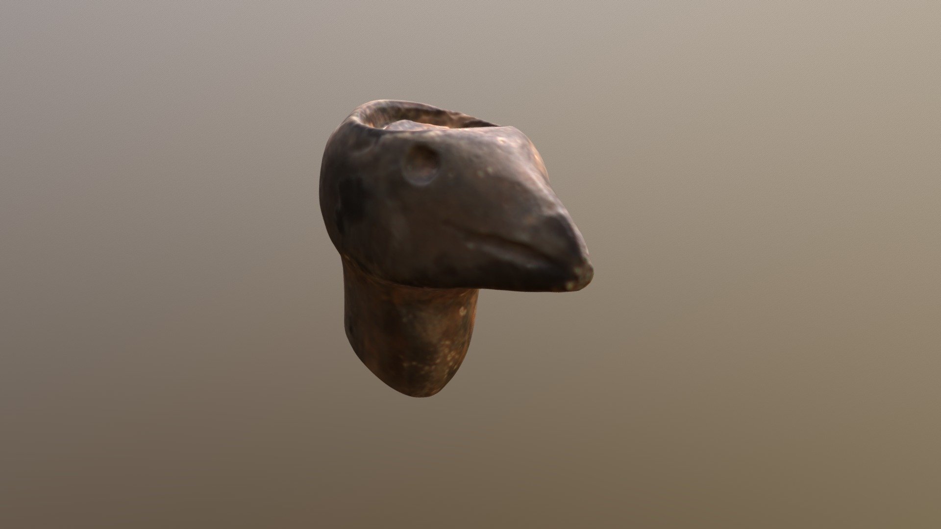 Bird pipe (NS 6903) - 3D model by Royal Ontario Museum, Archaeology of ...