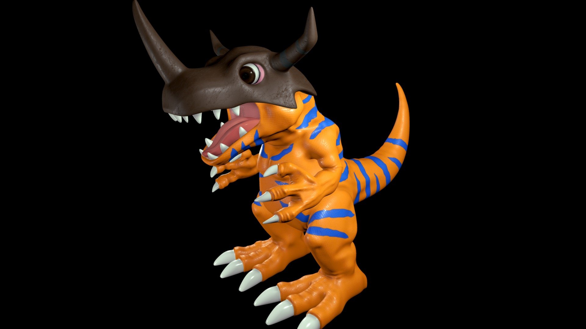 Greymon - Digimon - Download Free 3D model by McNaught Design ...