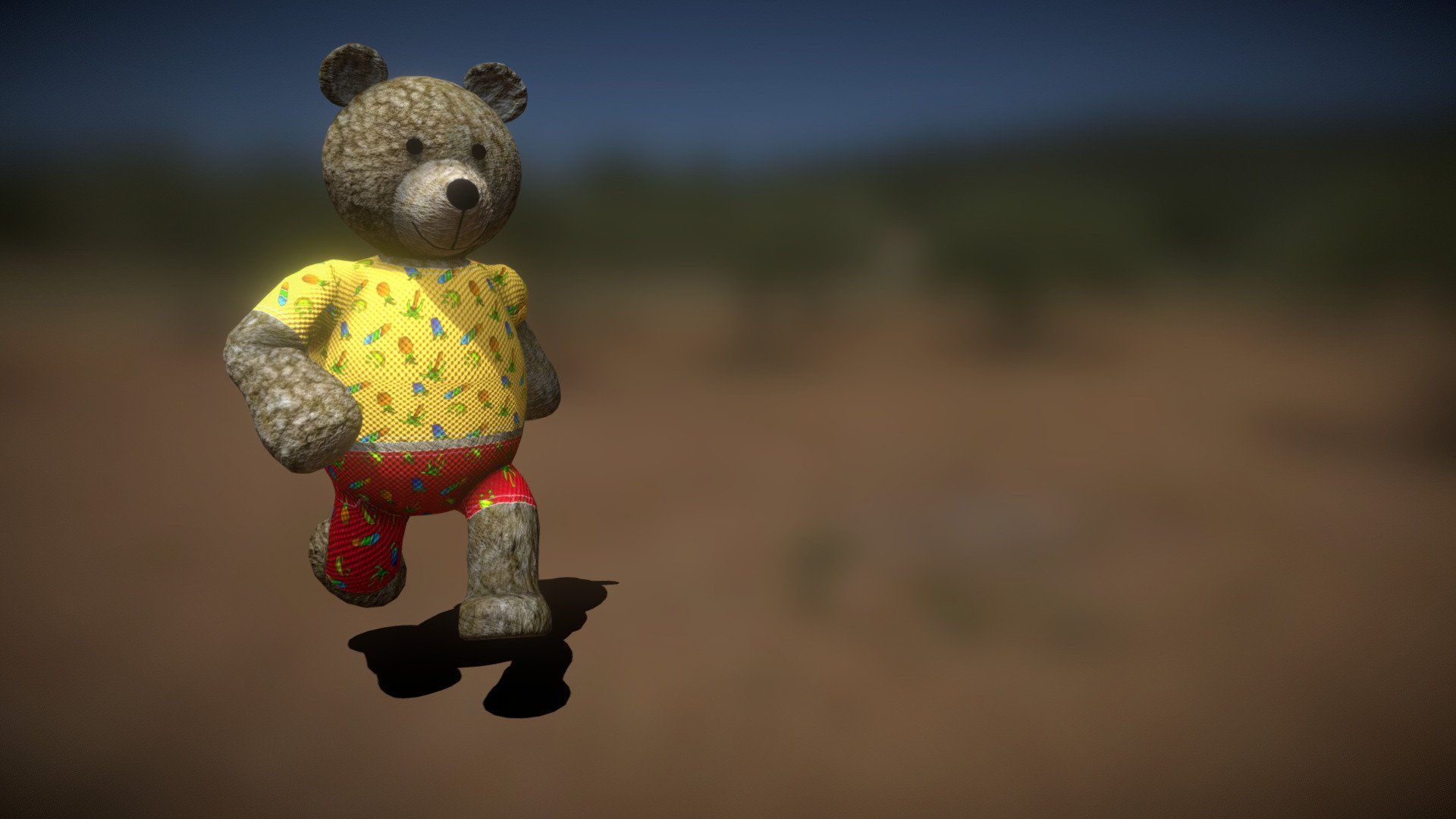 Teddy Bear (Run) - 3D model by Źle Ułożony Grafik (@gmachnik) [94f12a7 ...