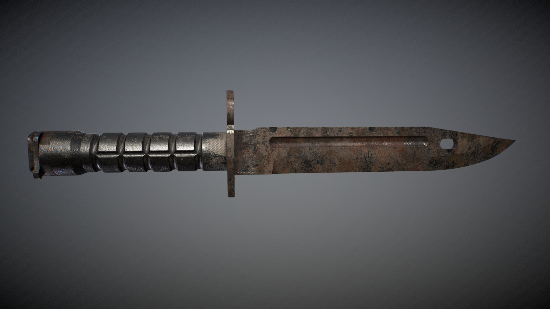 Bayonet - Rusty - 3D model by BadtRIP (@badtripbg) [94f1405] - Sketchfab