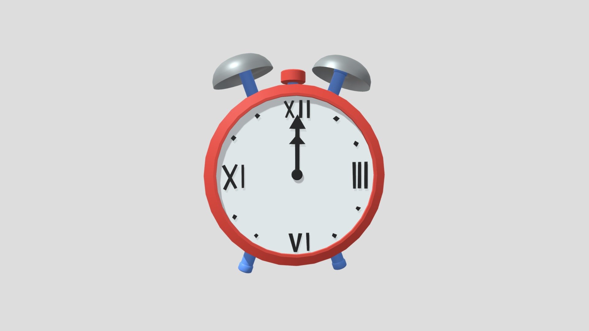 Clock with 12h animation - 3D model by charlesbeard [94f179e] - Sketchfab