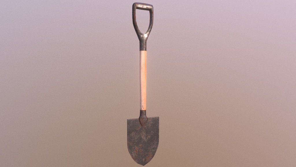 Low poly mini shovel - Game Ready - 3D model by Dario Ban (@NeoWick ...