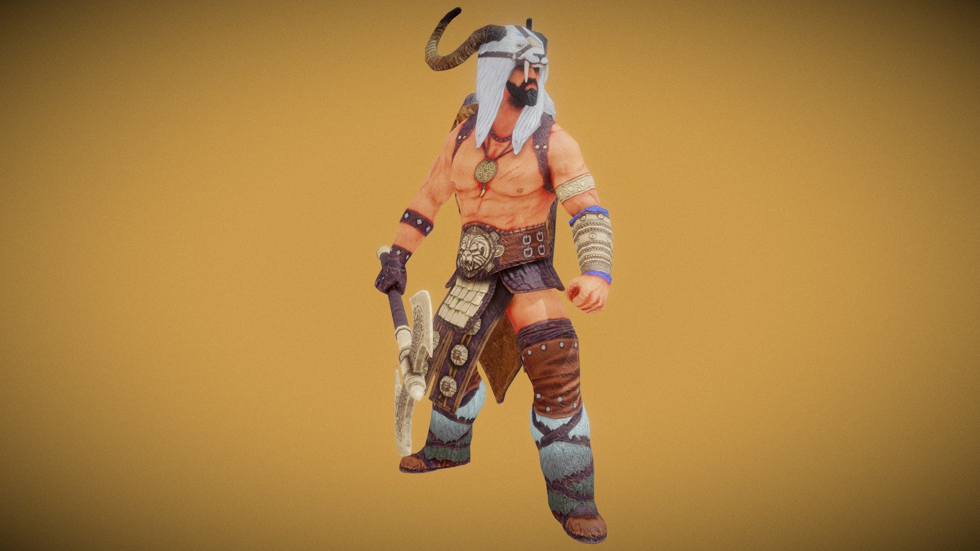 Savage Warrior skin 2 - Buy Royalty Free 3D model by Luna Studio ...
