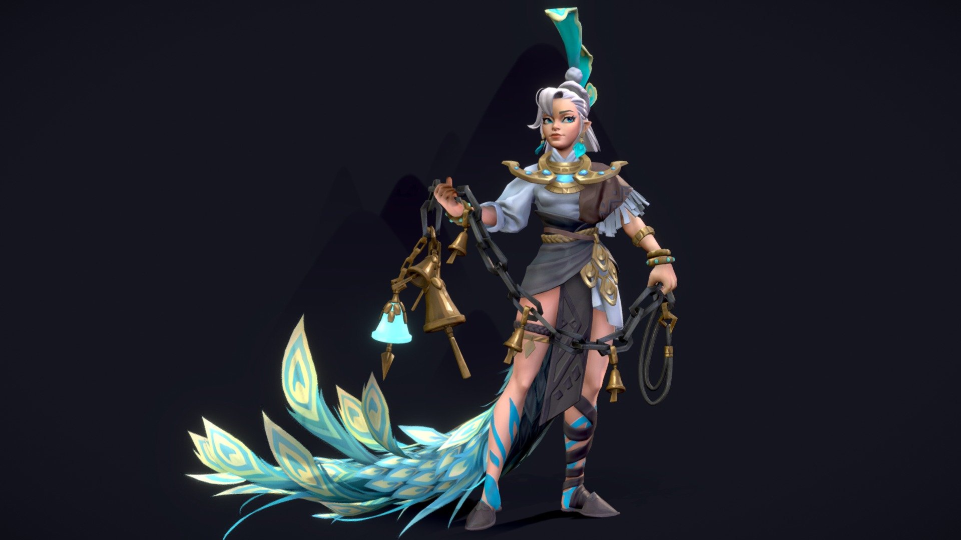 Peacock Witch [Stylized Character] - 3D model by Theoni Fotoglou ...