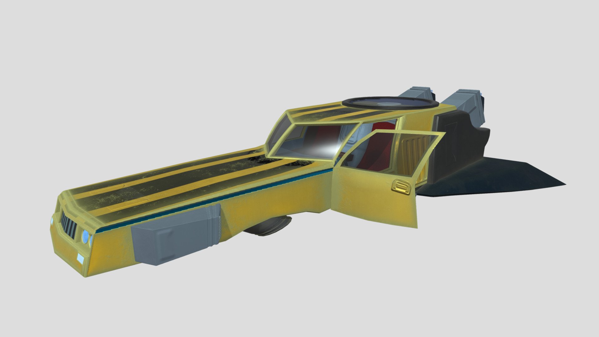 Sci-fi Hover Car - 3D model by Ben Holton (@bholton) [94f983f] - Sketchfab
