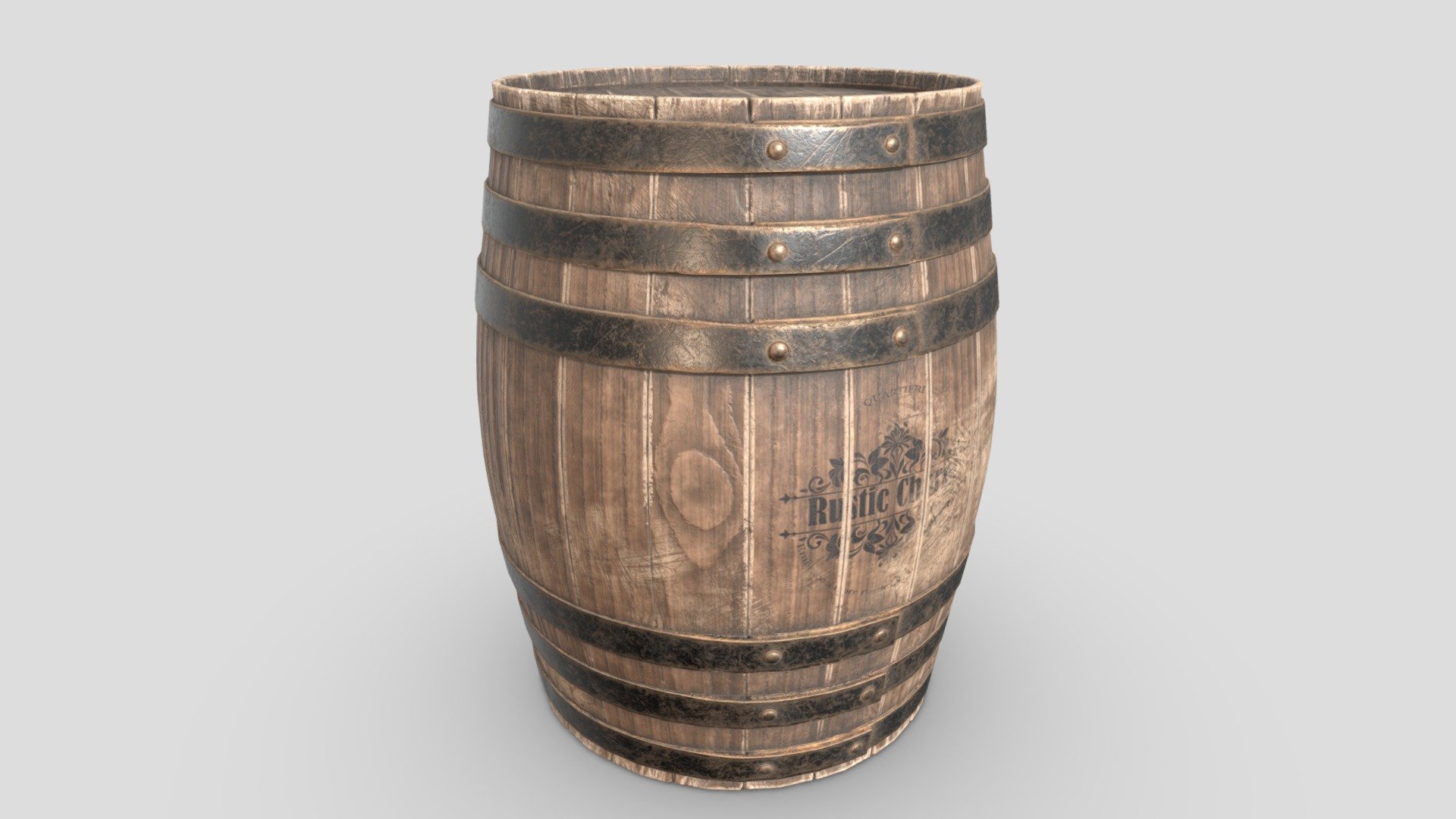 Realistic Wooden Barrel : Game Ready - 3D model by JesseQuartieri ...