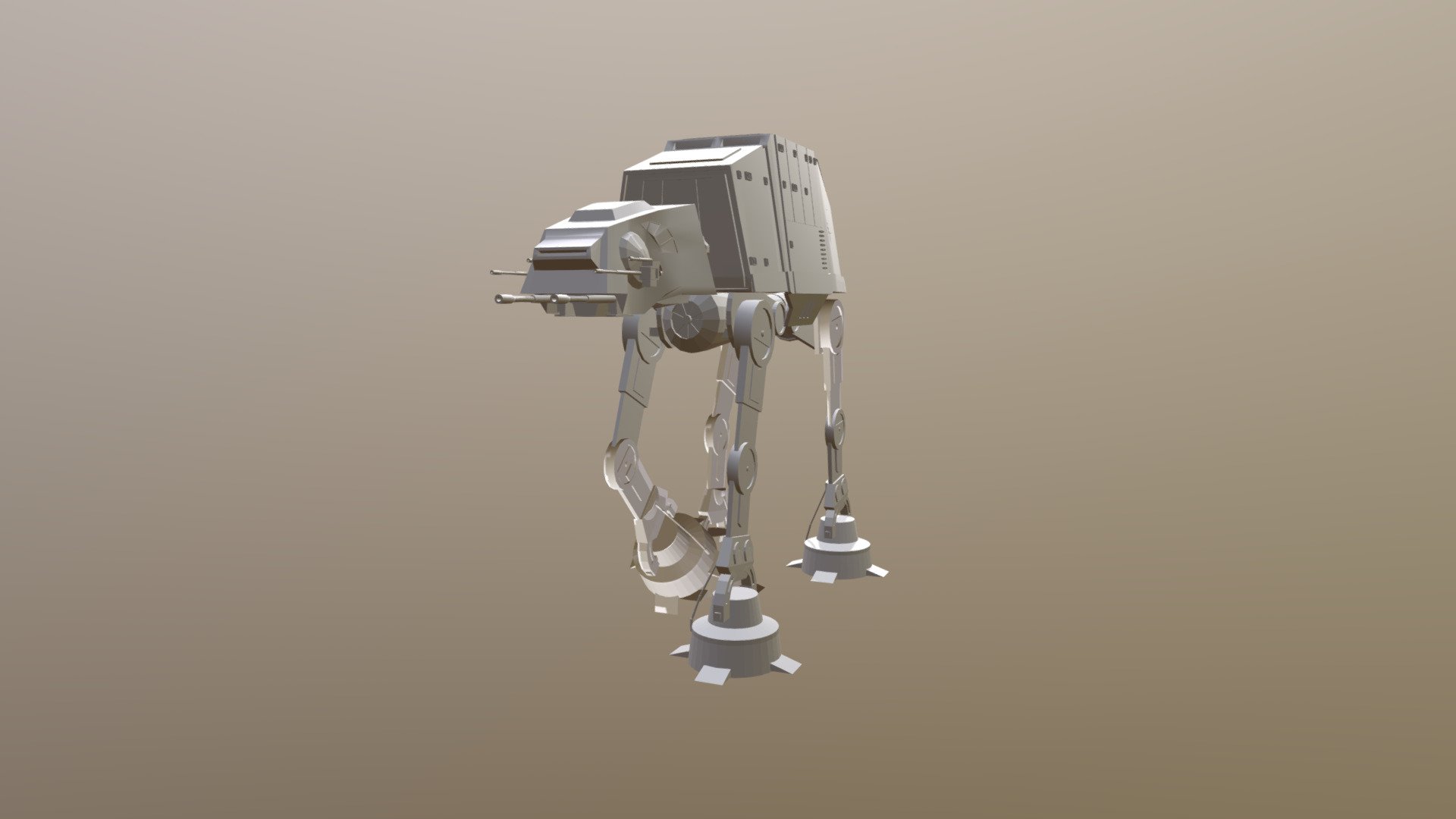AT-AT medium poly - 3D model by Utu-Nui (@utu_nui) [94fbfd3] - Sketchfab