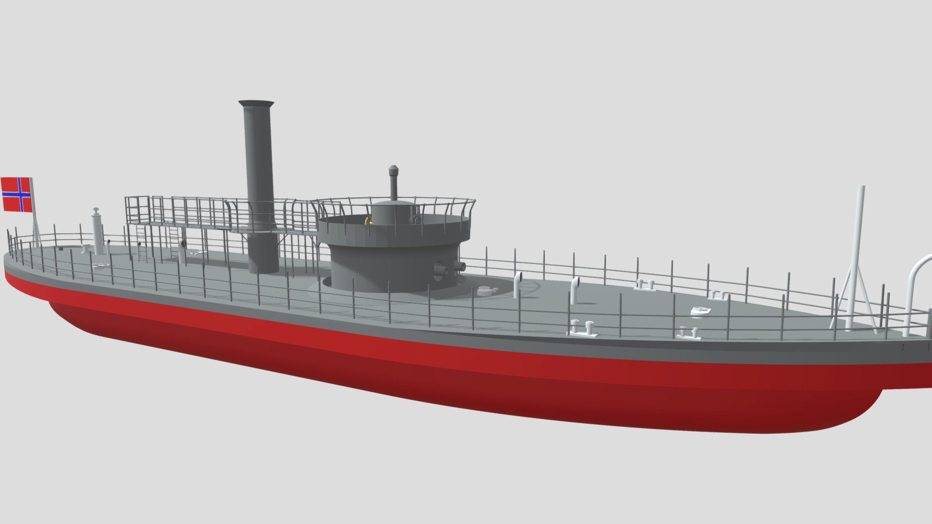 HNoMS Thor (1872) - Download Free 3D model by martyn169 [94fd7d1 ...