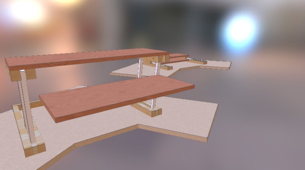 Stand desk - 3D model by tris.seabrook [950154c] - Sketchfab