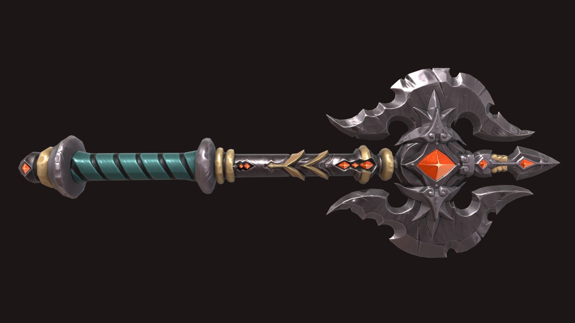 Stylized Axe - 3D model by Blue Pixel (@kendrickmendoza.art) [9502f55 ...