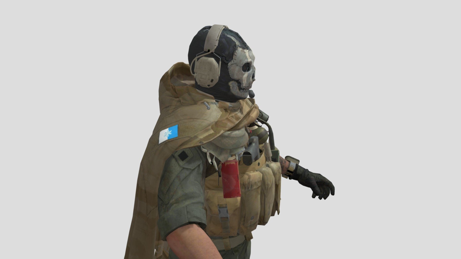 Ghost COD soldier guy - Download Free 3D model by U.A.C.WAD ...